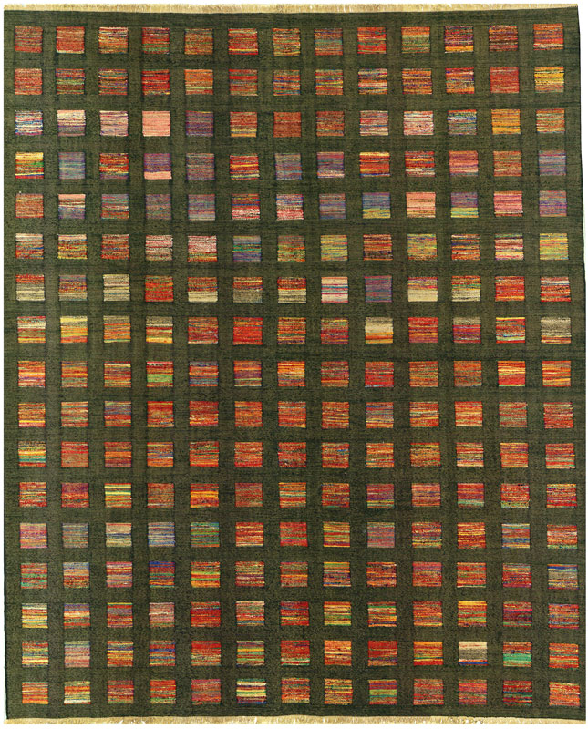 Metropolitan - Cityscape, Hunter Green - Samad Rugs
